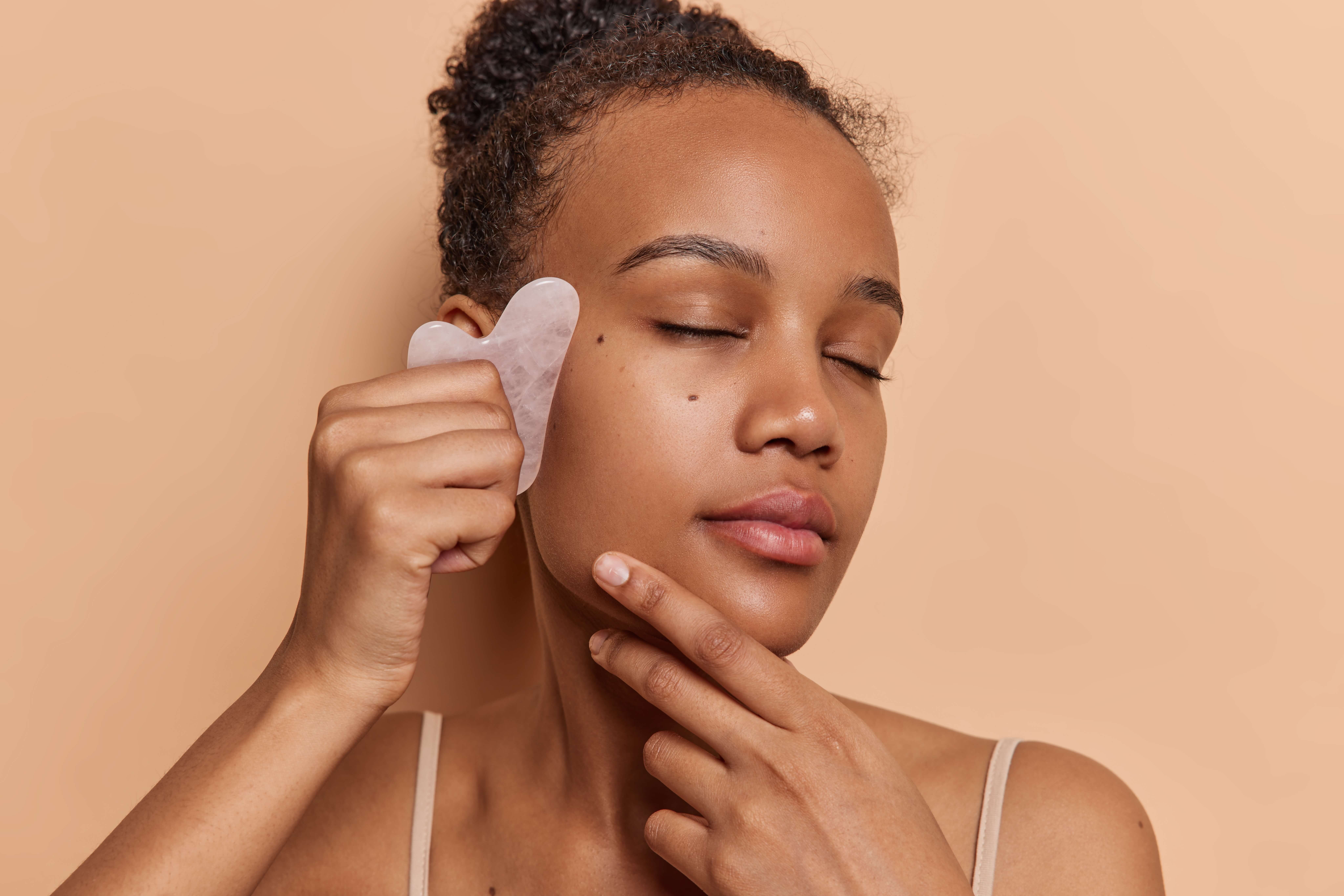 Rose Quartz Guasha Stone Face Sculptor Gua Sha Shop Gua Sha Shop